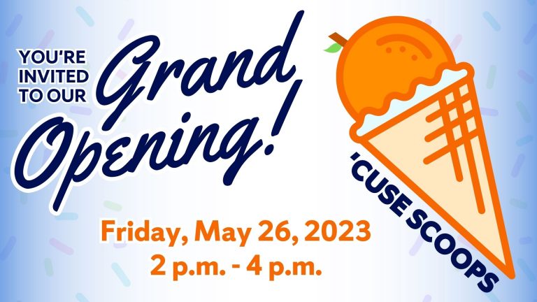 ‘Cuse Scoops Grand Opening - Drumlins – Syracuse University